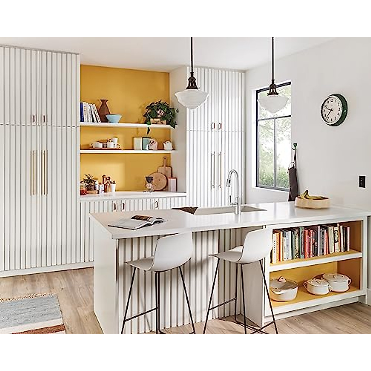 Moen 7402EW Riley Single Handle Chrome High Arc Pull Down Kitchen Faucet with Motionsense Wave, Power Clean Spray Technology, and Reflex System, Sensor, Modern, Aa Batteries