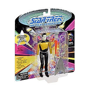 Star Trek Playmates Toys Universe: 5" Lt. Commander Data “Next Generation” Action Figure with Accessories, Multi