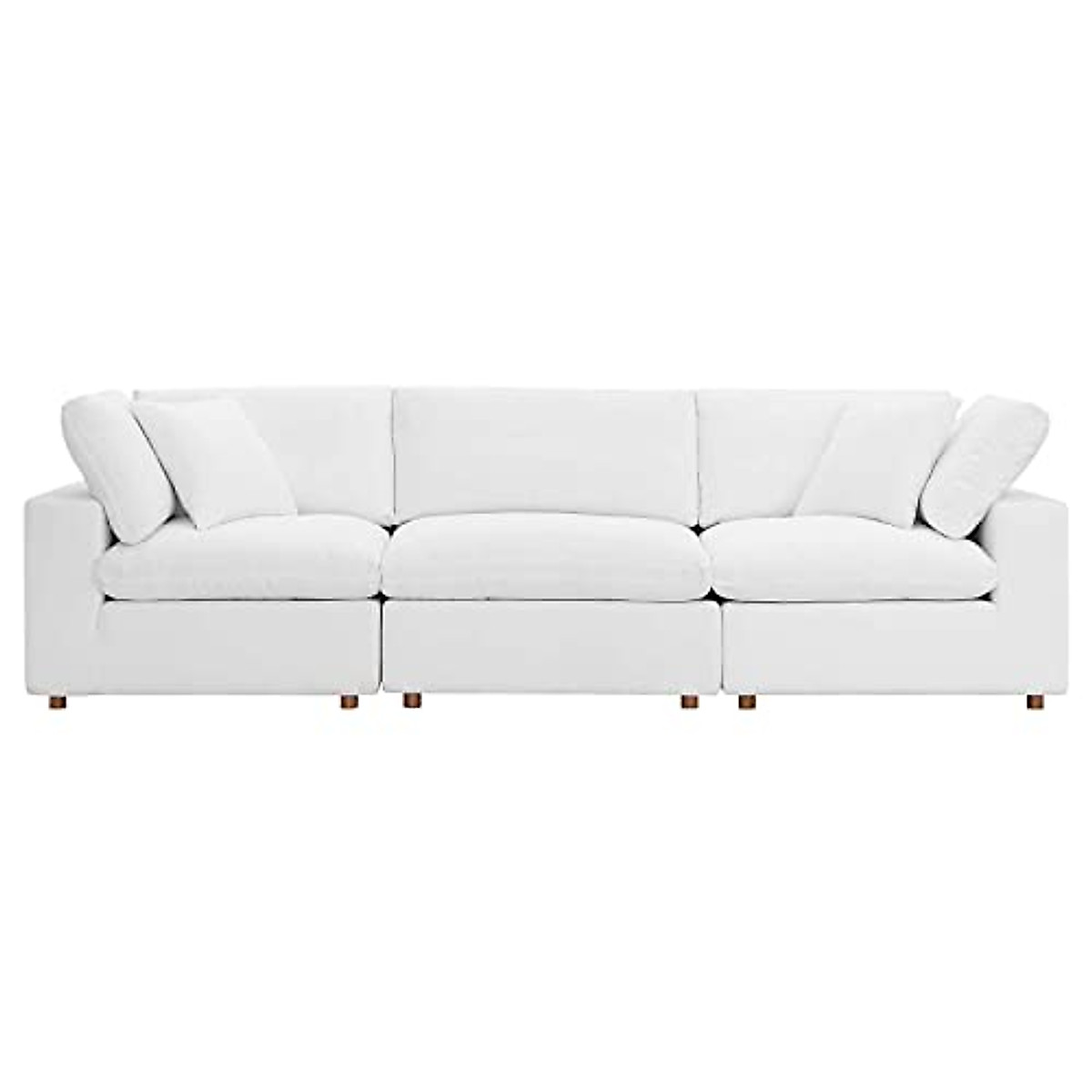 Modway Commix Down-Filled Overstuffed Upholstered 3-Seater Sofa
