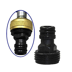 Lawn Garden Nozzle Sprinkler Cleaning Tool Car Booster Water Gun Spray Garden Washing Machine Hose Wand Nozzle Sprayer Watering Spray (Color : Black)