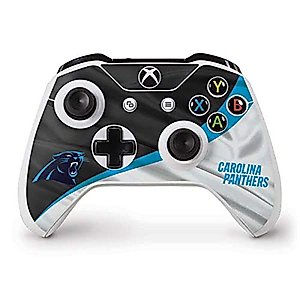 Skinit Decal Gaming Skin compatible with Xbox One S Controller - Officially Licensed NFL Carolina Panthers Design