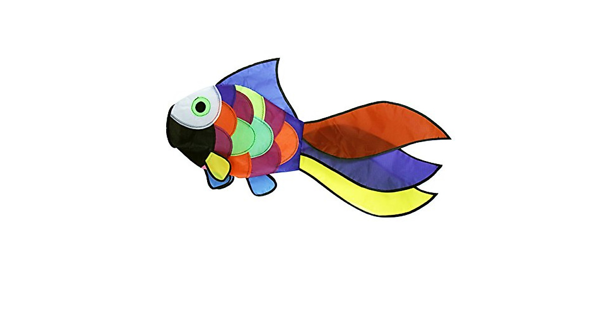 Emma Kites Cute Rainbow Fish Windsock - Vibrant Outdoor Decor