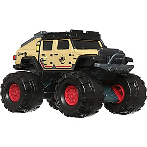 Matchbox Jurassic World Dominion Jeep Gladiator 1:24-Scale Truck with Large Wheels, Toy and Car Collectible for Dinosaur Fans