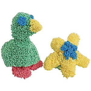 3 Colors Floam Clay Eggs, Foam Modeling Clay Supplies Toys Foam Beads Play Kit, DIY Educational Art Craft for Boys Girls, Kindergarten Preschool Creative Toys