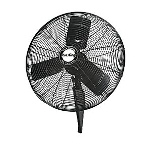 Air King 99539 24" Quiet Wall Mount Fan, Black
