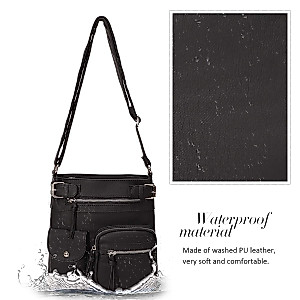 KL928 Crossbody Purses for Women Shoulder Bag (Black-2)