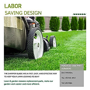 Apeixoto 942-05056a Lawn Mower Blades Compatible with Cub Cad et Zero Turn 54" Deck Mower 742-05056 Medium Lift Blade Fit for Cub Cadet RZT-L54 XT1 XT2 Troy-Bilt