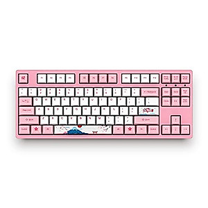 Keyboard keycaps 87 Keys Keyboard Bluetooth 3.0 USB Wired PBT Keycaps Mechanical Gaming Keyboard forPC Laptop