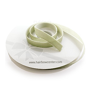 5/8" Velvet Ribbon Rustic Sage 25 Yards HairBow Center LLC