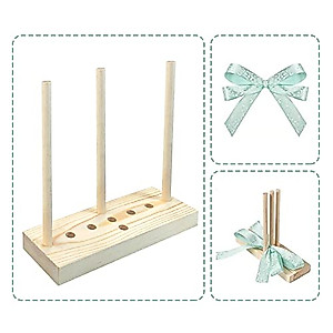 Andiker Bow Maker for Ribbon, Wooden Bow Making Tool for Creating Wreaths, Gift Bows, Hair Bows, Decorations, Corsages (Type 1)
