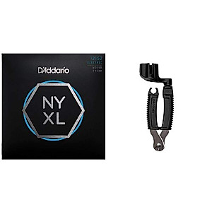D'Addario NYXL1252W Electric Guitar Strings, Light Wound 3rd, 12-52 and Pro-Winder String Cutter Bundle