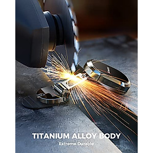 Anwas Magnetic Car Phone Holder Mount Alloy Folding Magnetic Car Phone Holder for Car Dashboard, 360° Adjustable Hands Free Car Phone Holder Mount Fit All iPhones, Samsung, etc