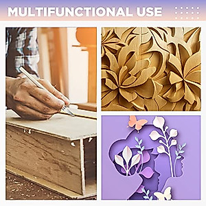 64 Pcs Craft Knife Set Steel Hobby Knife Precision Knife Precision Cutter for DIY Carving Scrapbooking, Art Cutting Carving, Phone Repair Stencil, Multicolor, 5.71 Inch