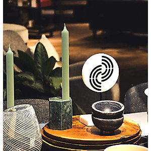 Hyoola 10 Inch Dinner Candles - 12 Pack - Light Green Tall Candles - Unscented Rustic Candles - Long Burning Candle Sticks