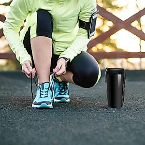 Skull Skeleton Ballet Dancing Travel Coffee Mug Reusable Coffee Cup Tumbler with Lid for Outdoor 250ml