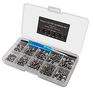 Mcsher 500pcs Laptop Notebook Screws Set for IBM HP Dell Lenovo Samsung Sony Toshiba Acer Gateway Screw Assortment Kit with Screwdriver - Silver