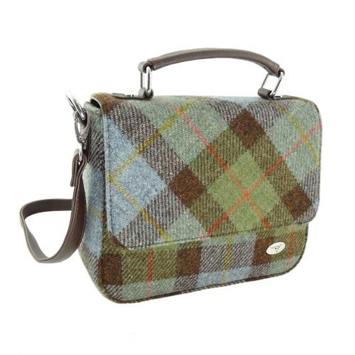 Harris Tweed 'Thurso' Square Bag in MacLeod Tartan