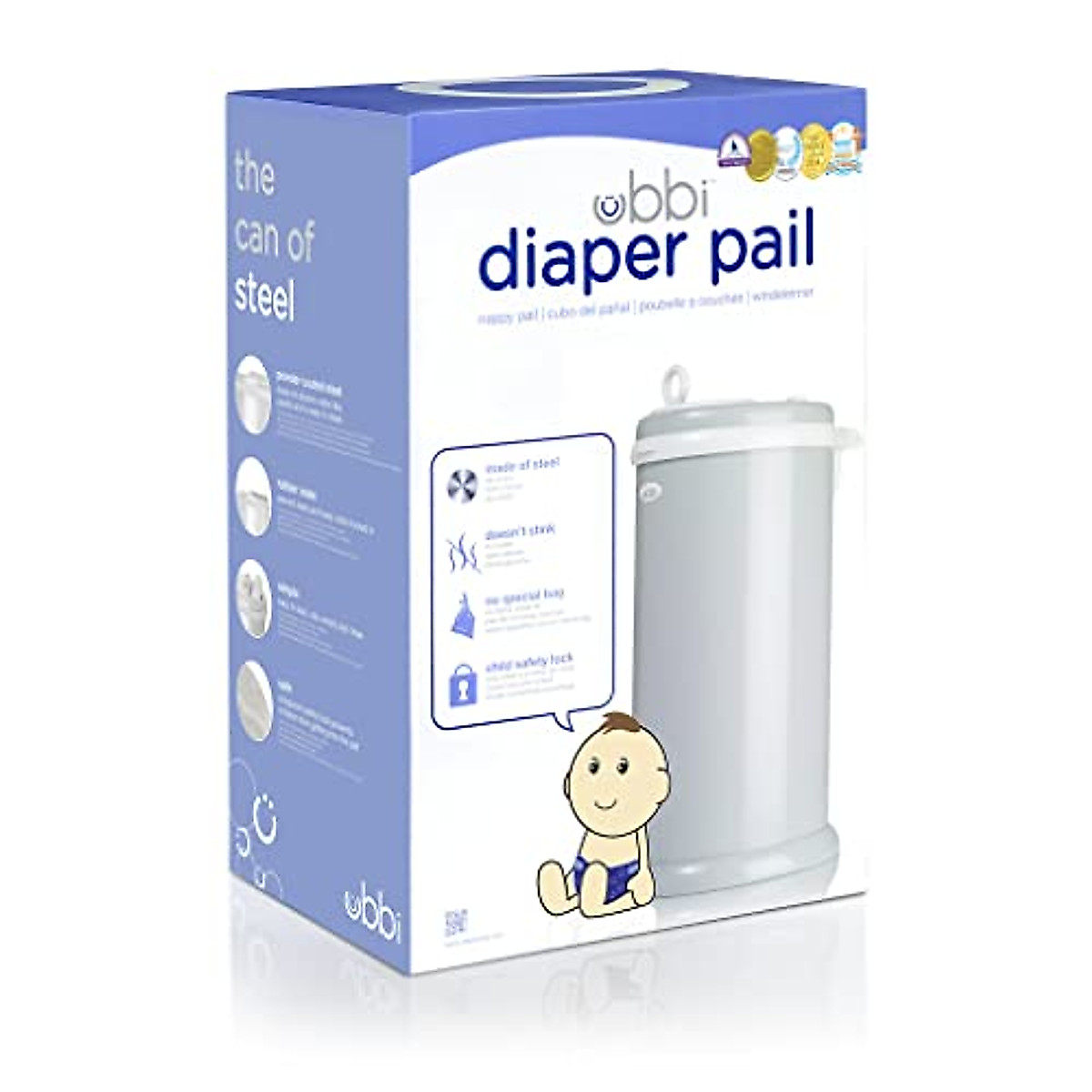Ubbi 10006 Diaper Pail - Gray