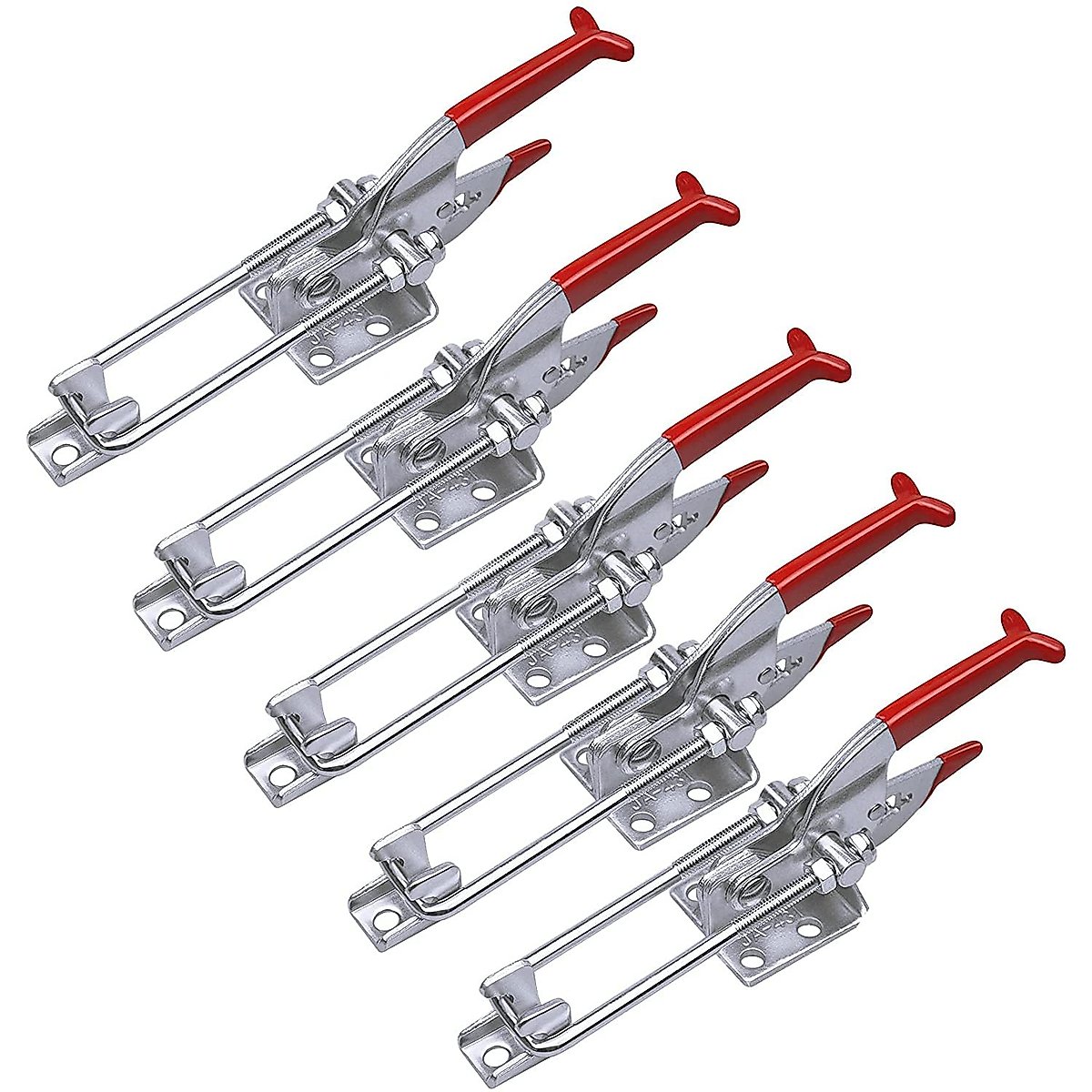 5Pack 2000lbs Toggle Clamp 431,Heavy Duty Toggle Latch Clamp for Latch Lock,Self Latch Toggle Latch Action Lock for Tire Carrier Latch,Smoker Lid Latch,Cam Clamp Latch Pull Latch,Draw Latch Hardware.