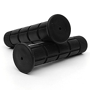 Coolrunner Bicycle Handle Bar Mushroom Grips BMX for Boys and Girls Bikes (Black)…