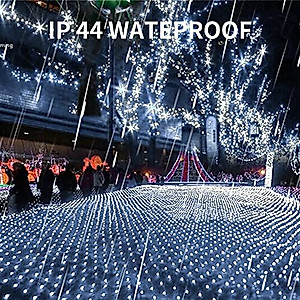 Dazzle Bright Multi-Colored 82ft 1000 LED Christmas String Lights + 360 LED 12FT x 5 FT Christmas Net Lights