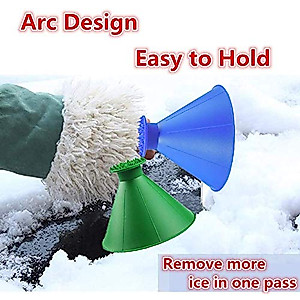 Round Ice Scraper for Car Windshield - Magical Car Ice Remover for Windshield Round Snow Ice Scrapers Remover