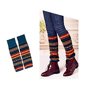 Lucky staryuan Women Wool Knit Leg Warmer Boot Warmer(4Pairs)