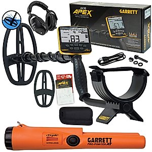 Garrett ACE APEX Detector with 6 x 11 DD Viper Search Coil, Z-Lynk Headphone Package & Pro-Pointer at Z-Lynk