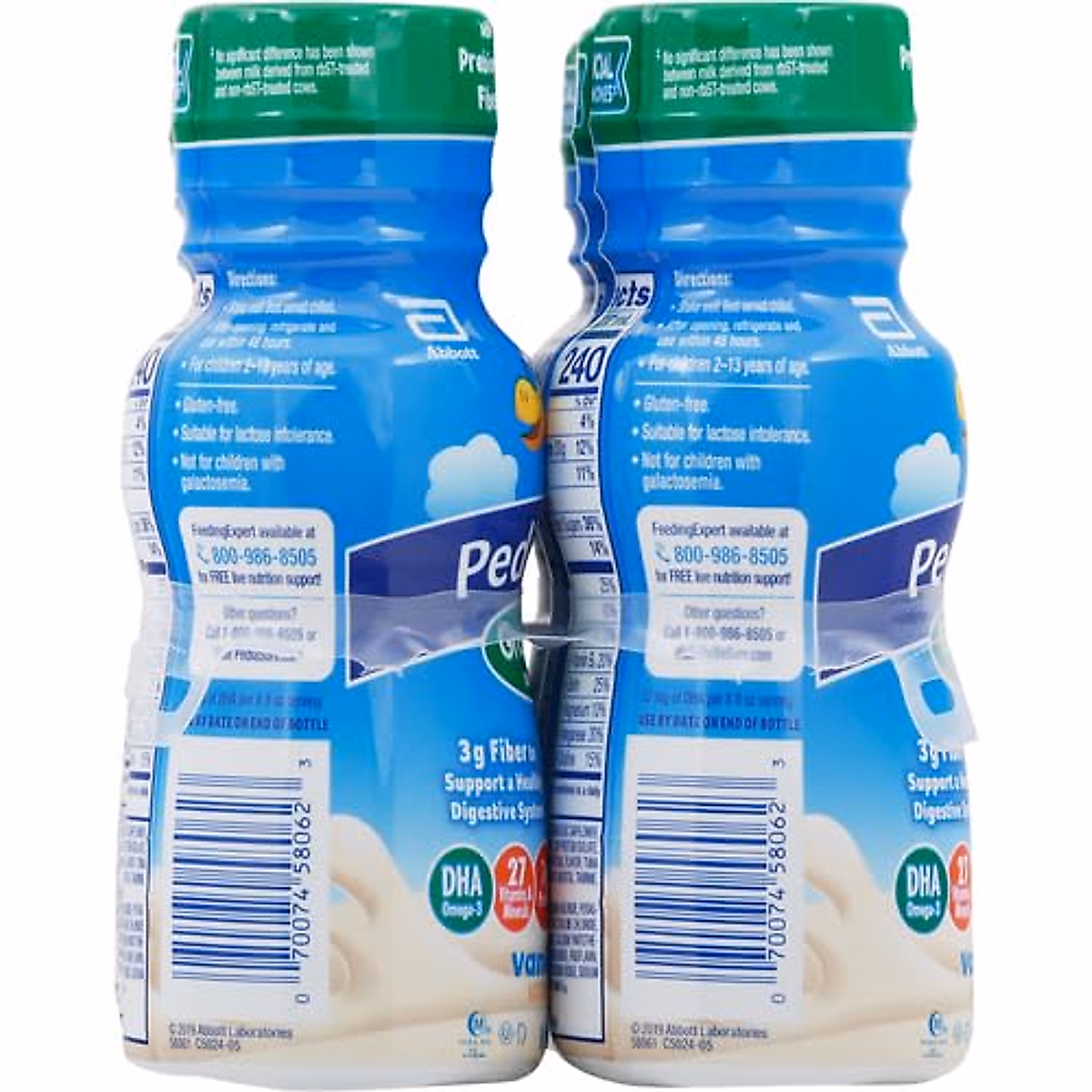 PediaSure, Grow & Gain Fiber Shake, Vanilla, 48 oz (pack of 6)