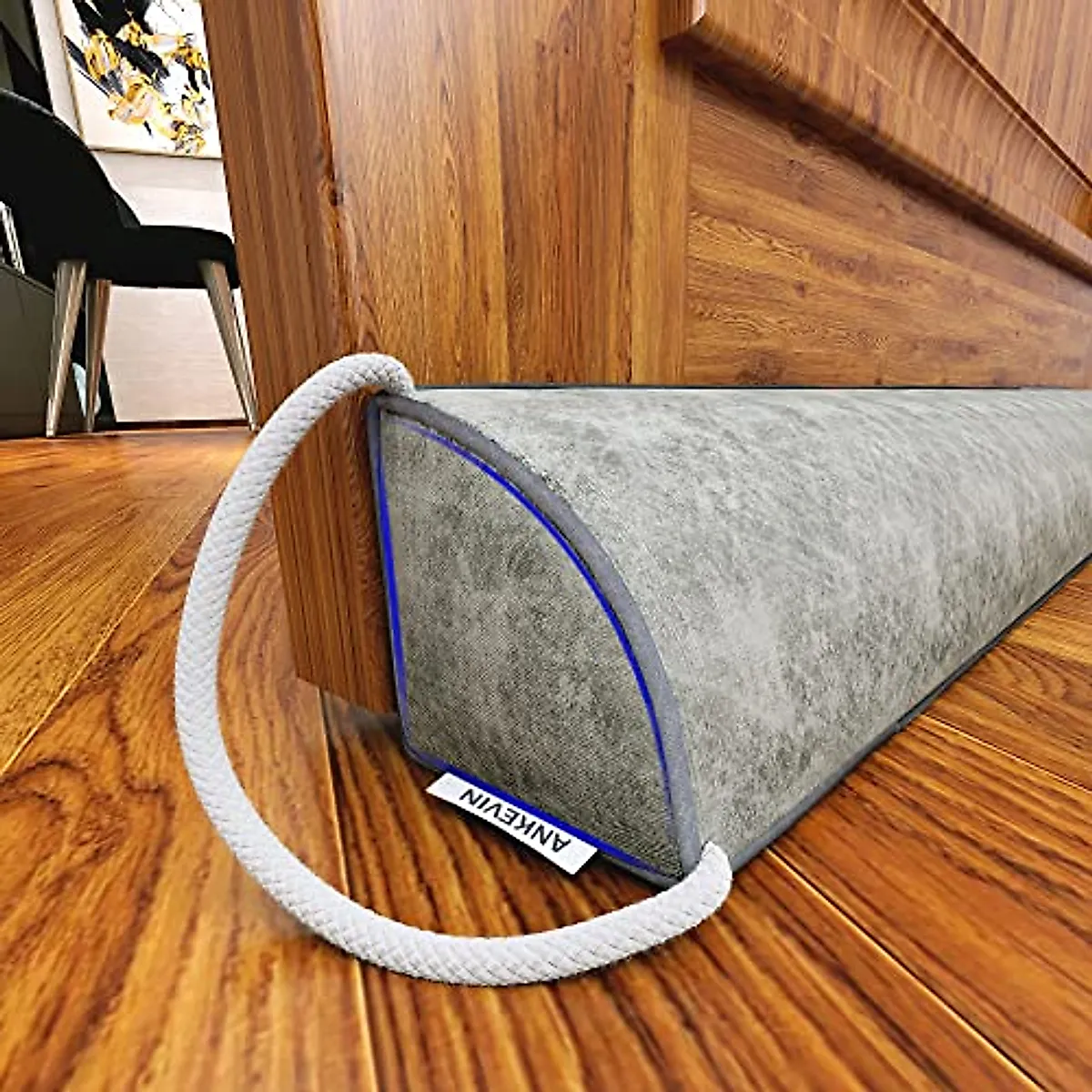 ANKEVIN Door Draft Stopper 36",Draft Stopper for Bottom of Door,Under Door Draft Stopper,Front Door Draft Stopper Weather Stripping Fits 0 to 2.5" Door Gaps，Door Draft Blocker Grey