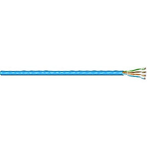 Woods 56918945 Category 6 Blue Cable 23AWG, CMR, 4 Pairs, 500 Feet