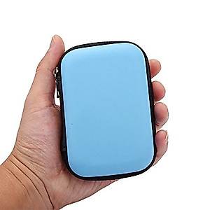 dezirZJjx Storage Container Premium Portable Earphone Data USB Cable Travel Case Organizer Storage Bag Mini Pouch - Orange