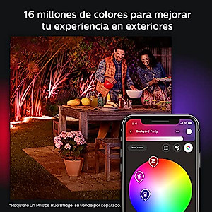 Philips Hue White & Color Ambiance Outdoor LightStrip 2m/7ft (Requires Hue Hub, Works with Amazon Alexa, Apple HomeKit, and Google Assistant)