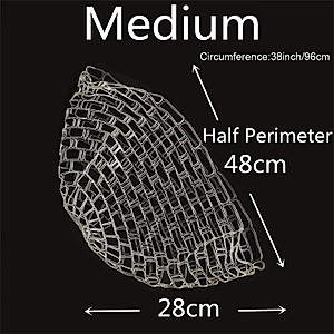 Maxcatch Rubber Net Replacement for Fly Fishing Landing Net (Clear, Circumference: 46inch)