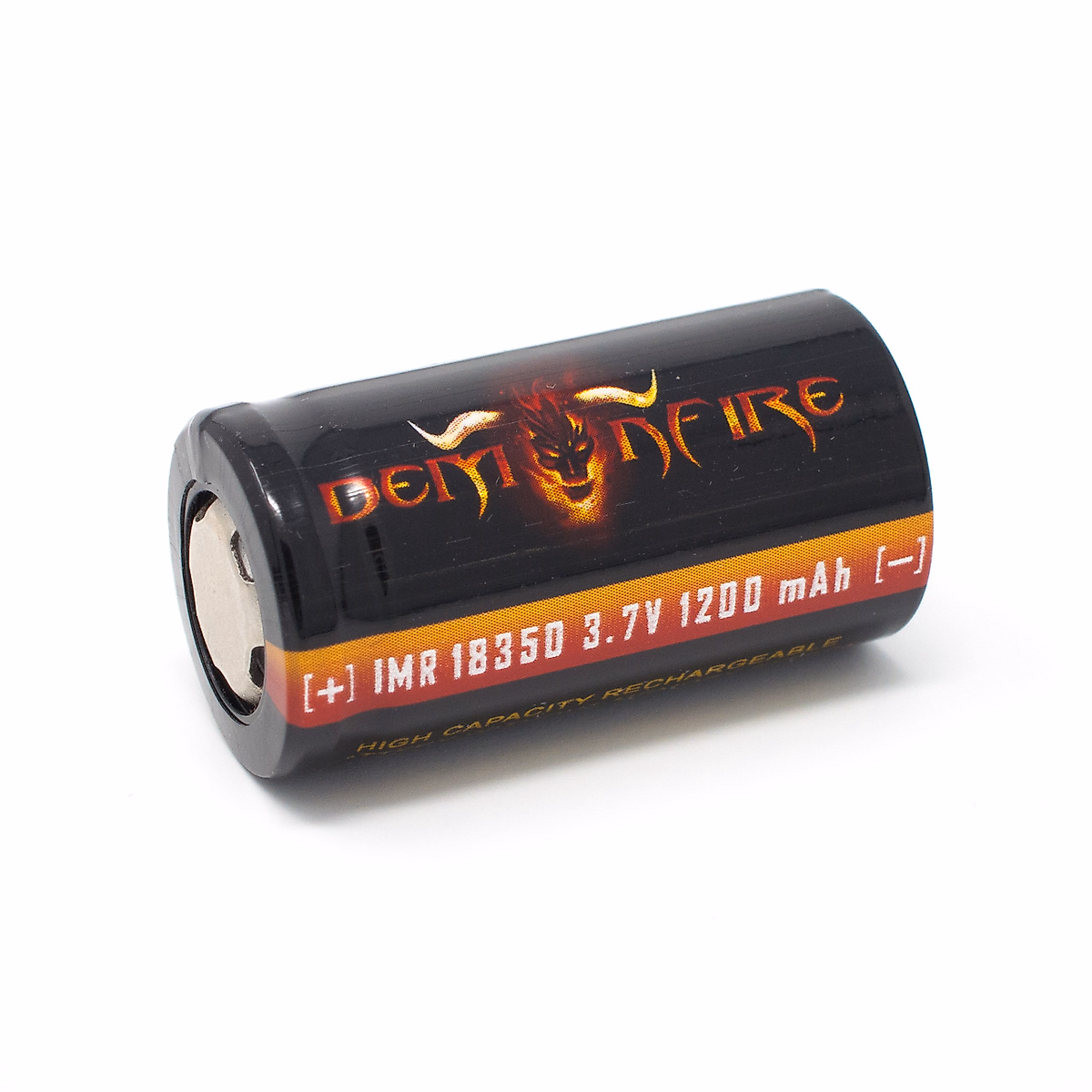 4 Piece IMR 18350 Flat Top 1200mAh 3.7V High Drain LiMn Demonfire Rechargeable Battery