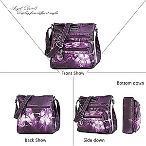 Angel Barcelo Crossbody Purses and Handbags for Women, Shoulder Purses for Girl Women Purple