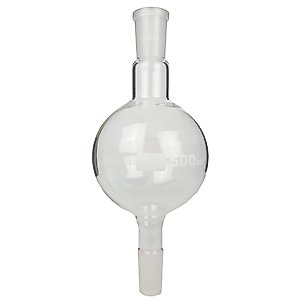 GSC BMF500-24-40, Borosilicate Glass Biomass Flask, 500ml Capacity, 24/40 Joint, Clear