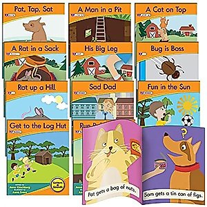 Junior Learning JRL381 Letters & Sounds Phase 2 Set 1 Fiction Book, Orange