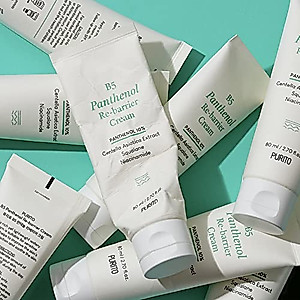 PURITO B5 Panthenol Re-barrier Cream 80ml / 2.70fl. oz. Vegan & Cruelty-free, rich moisturizing cream, moisturizing