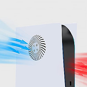 Digital Edition Face Plate Cover Shell with Cooling Vents for PS5 Console Faceplate, Playstation 5 Accessories Protective Replacement Panels (White)