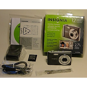 Insignia NS-DSC1112SL 12.0 MP Digital Camera 4 X Opt Zoom - Dark Gray