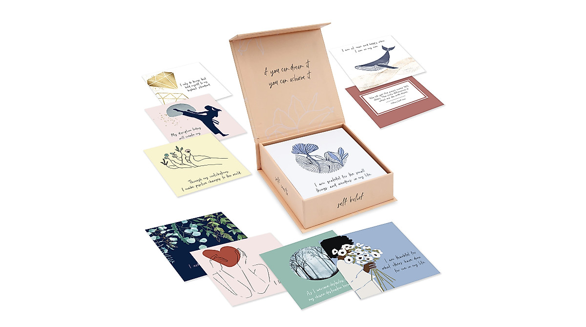 RYVE Positive Affirmations Cards for Women - 52 Mindfulness Cards with Affirmations and ...