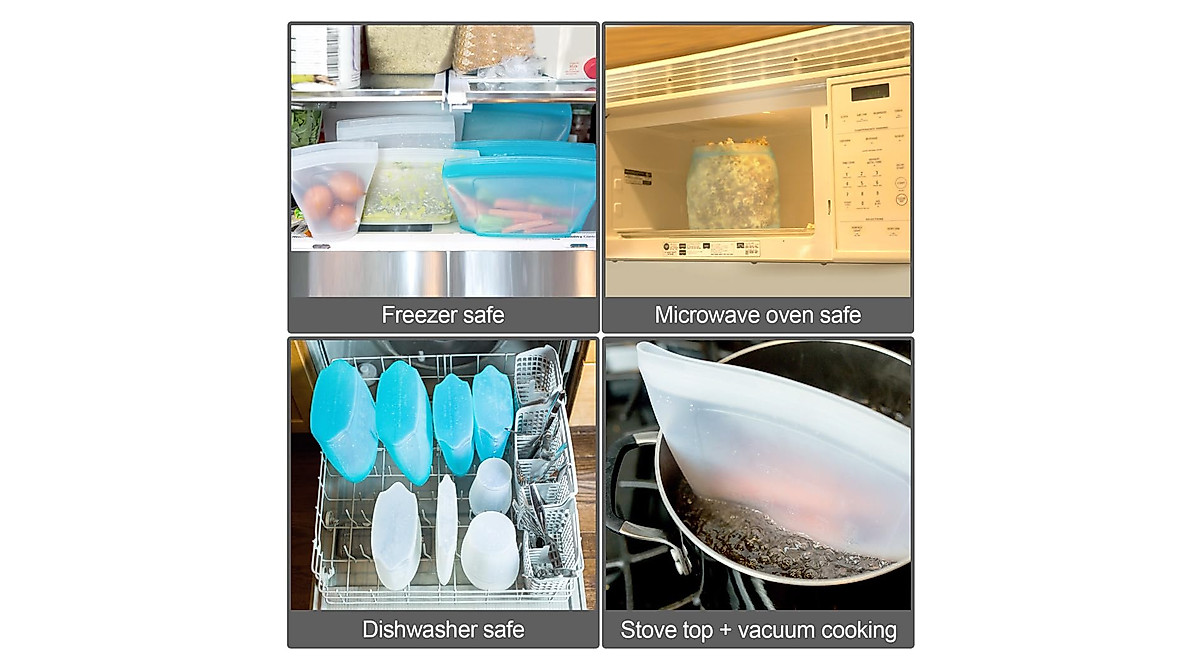 ZIP STANDING Silicone Containers - Eco-Friendly & Versatile