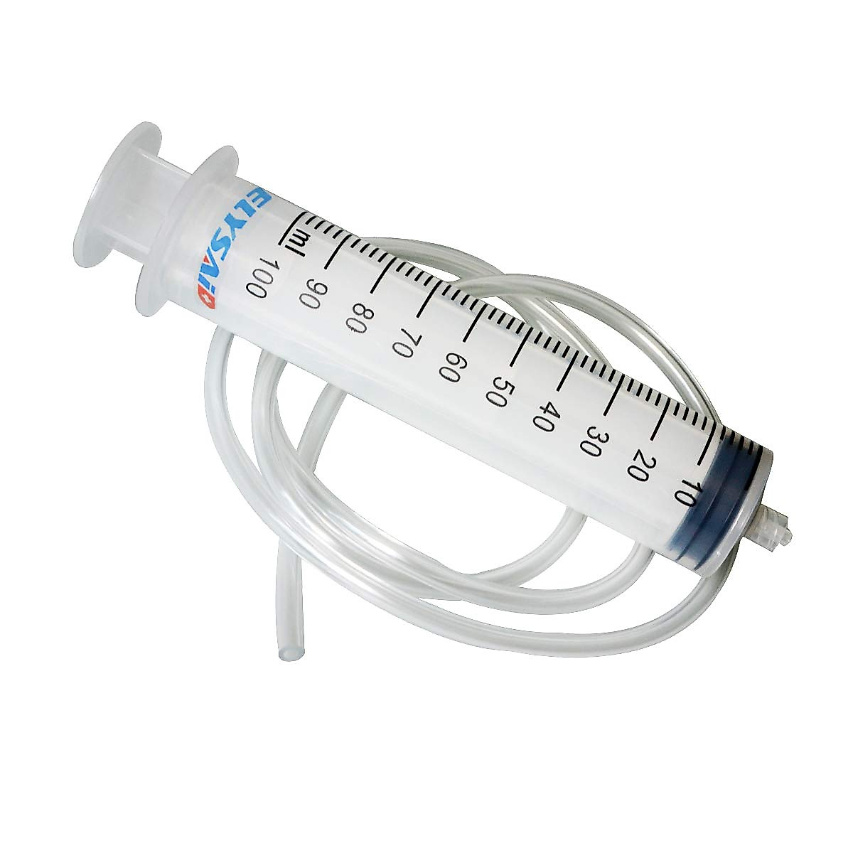 ELYSAID Reusable Large Plastic 100ml Syringe with 120cm (47in) Handy Plastic Tubing