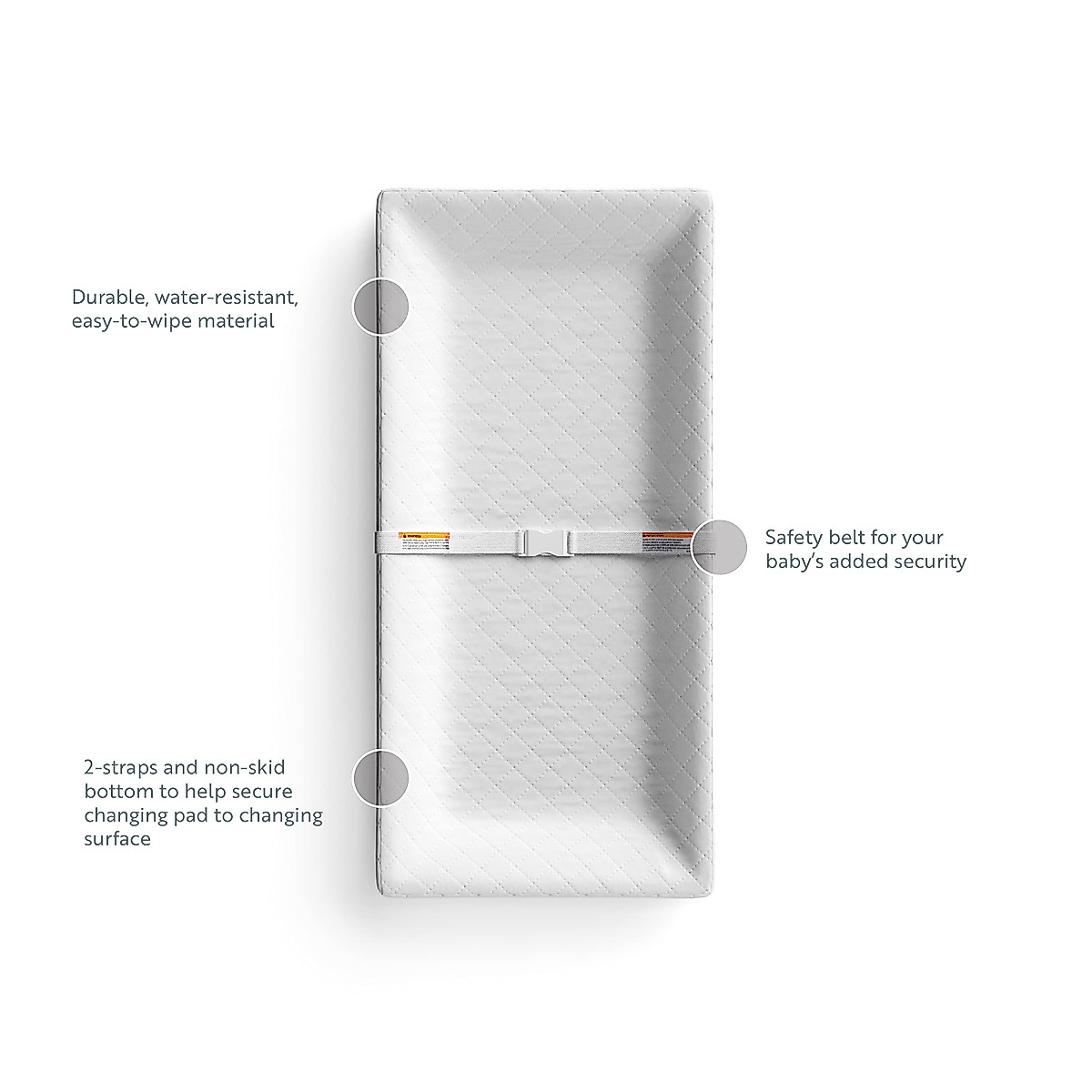 Storkcraft Brookside 6 Drawer Chest with Changing Topper and Change Pad - Gray