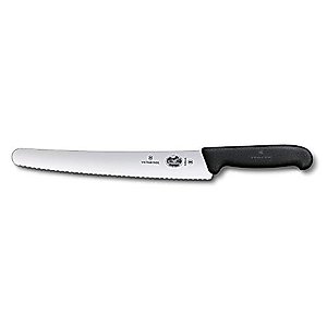 Victorinox 10.25 Inch Bread Knife | High Carbon Stainless Steel Serrated Blade For Efficient Slicing, Ergonomic Fibrox Pro Handle