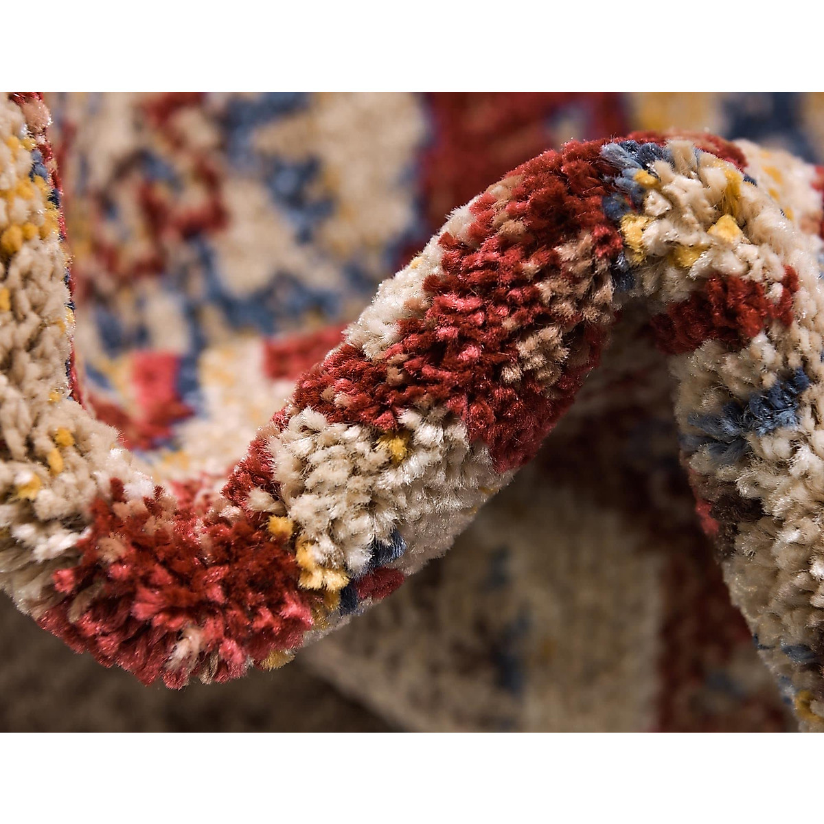 Rugs.com Eden Collection Rug – 6 Ft Runner Chocolate Brown Medium Rug Perfect for Hallways, Entryways