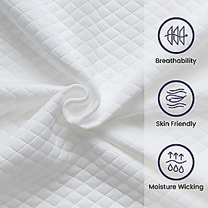 BedStory 3 Inch Memory Foam Mattress Topper Queen Size, Gel Infused High-Density Firm Memory Foam Bed Topper for Back Pain Relief, Provides Extra Comfort, Skin-Friendly Cover, CertiPUR-US Certified