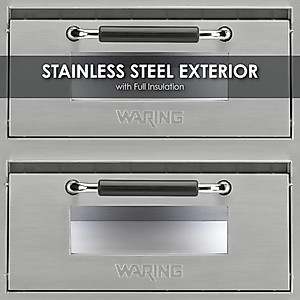 Waring WPO750 Double-Deck Pizza Oven (Dual Door), Silver