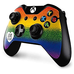 Skinit Decal Gaming Skin Compatible with Xbox One Controller - Originally Designed Love is Love Rainbow Design